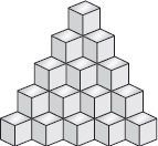 pthe model of a tower shown here is made up of unit cubes stacked on ...