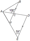pin the given figure acd is a straight line ac cb and bf 8741 de find ...