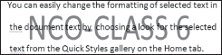 pb in the given snapshot of ms word 2010 the text nco class 6 ...