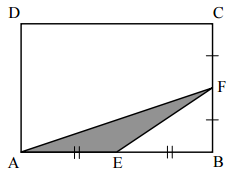 abcd is a rectangle e and f are midpoints of ab and cb respectively if ...