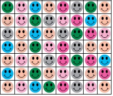 what fraction of smileys are green smileys a 18 b 17 c 37 d 38 why